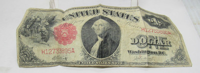 UNITED STATES NOTE ONE DOLLAR LG. NOTE SERIES 1917 RED SEAL | eBay