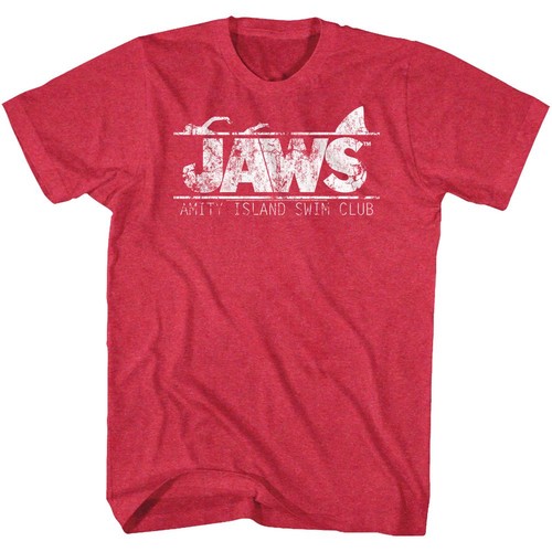 Jaws - Swim Club - T-Shirt À Manches Courtes - Heather - Adulte | eBay