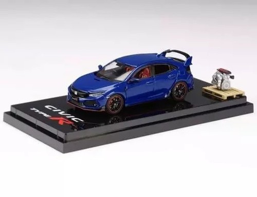 1/64 Civic Type R Fk8 2017 Brilliant Sporty Blue Metallic / Engine ...