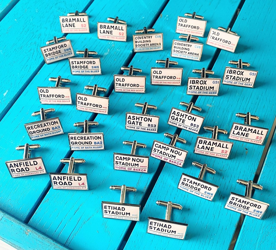 Aldershot Football Stadium Cufflinks. Recreation Ground. Gift for him ...