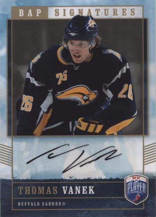 2006-07 Upper Deck Be a Player - Signatures Thomas Vanek #TV (AU) for ...