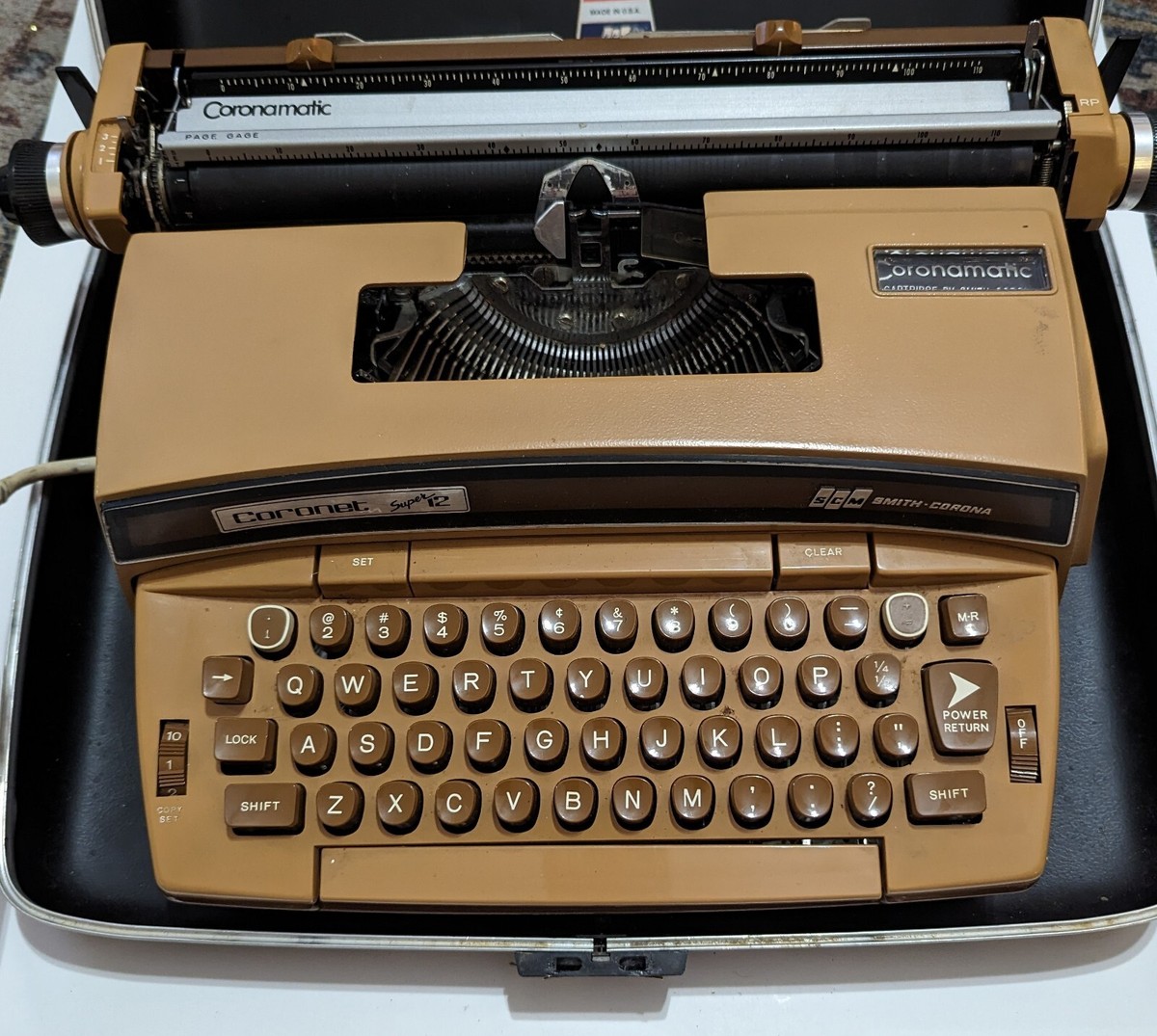 Vintage Smithcorona Coronet Super 12 Coronamatic Electric Typewriter