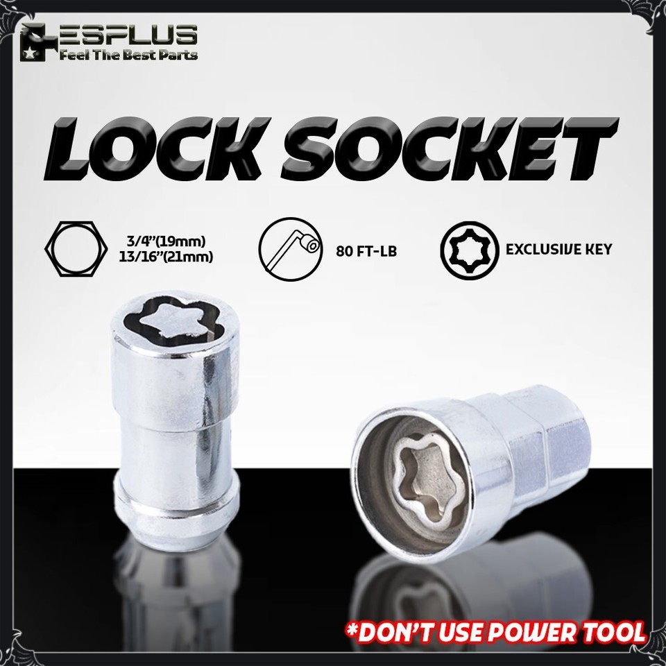 4x Honda Wheel Locks W Key M14x1.5 Chrome Fits Odyssey Passport Pilot ...