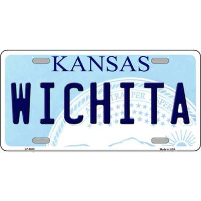 Wichita Kansas Novelty Metal License Plate Tag LP-6602 | eBay