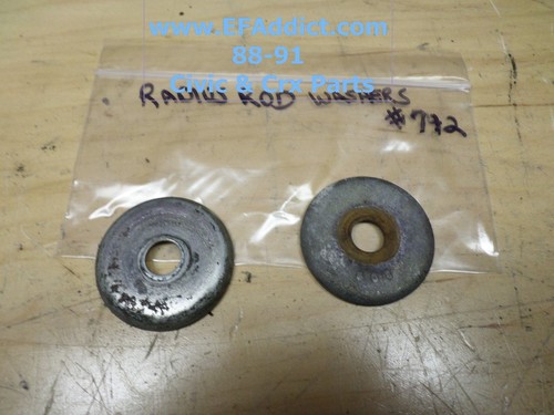 88-91 HONDA CIVIC SEDAN HATCH CRX DX Si OEM RADIUS ROD WASHERS BUSHING ...