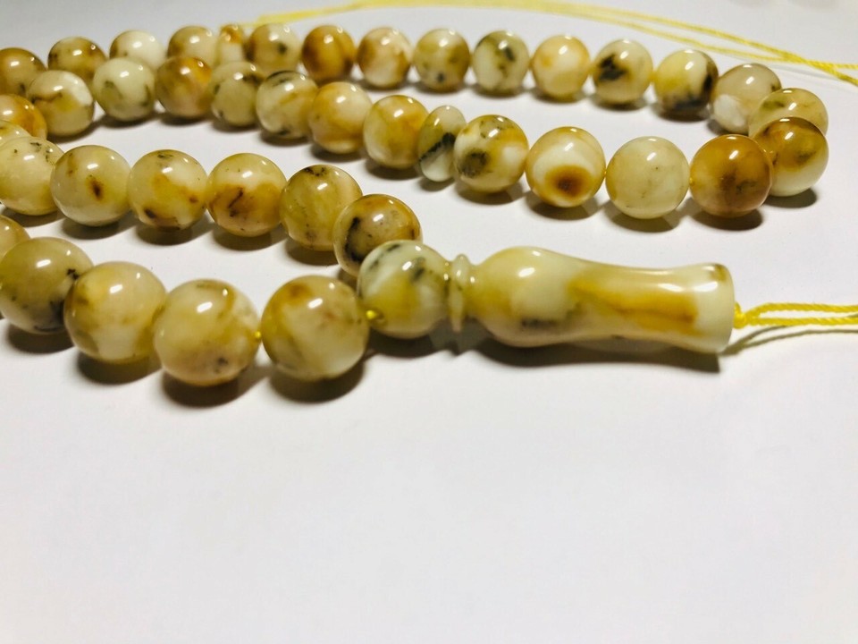 Amber Islamic Prayer bead Natural Baltic Amber Tasbih Misbaha Tesbih ...