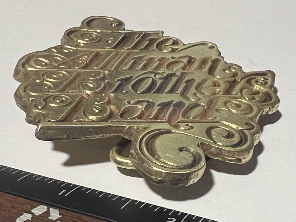 The ALLMAN BROTHERS BAND Belt Buckle Script Metal BRASS Very Sturdy | eBay