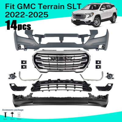 Front Bumper Cover Assembly kit Grille Set for GMC Terrain SLT 2022/25 ...