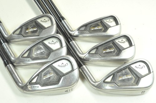 Callaway Rogue ST MAX OS Lite 6-PW,AW Iron Set Senior Flex RH Graphite ...