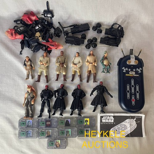 Star Wars Figure Episode 1 Lot CommTech Reader Weapons Accessories | eBay
