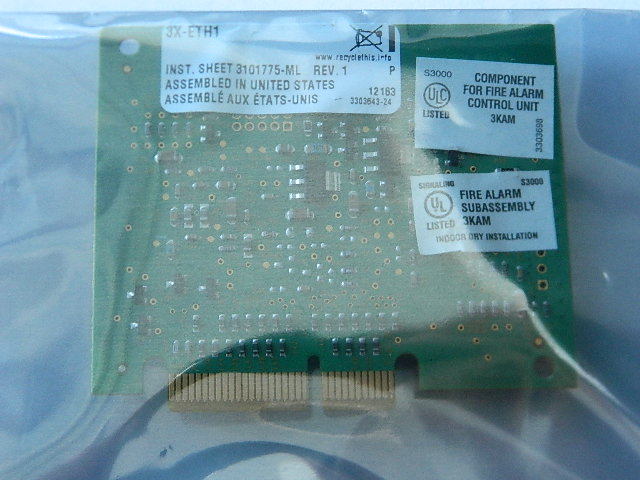 EST EDWARDS 3X-ETH1 ETHERNET ADAPTER EST3X 3-SDU FIRE ALARM | eBay
