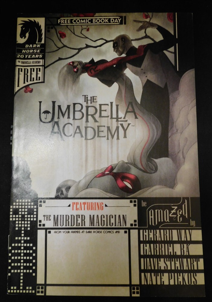 UMBRELLA ACADEMY 1 FREE COMIC BOOK DAY FCBD DARK HORSE COMIC GERARD WAY ...