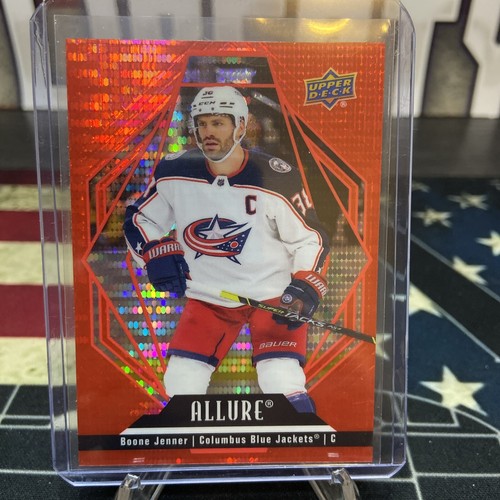 2022-23 Upper Deck Allure Boone Jenner Red Rainbow Columbus Blue ...