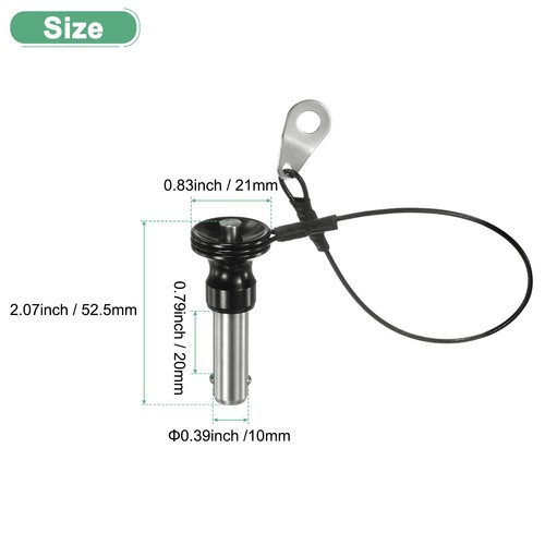 Ball Locking Pins, 10mm Dia. 20mm Usage Length Push-Button Qick Release ...