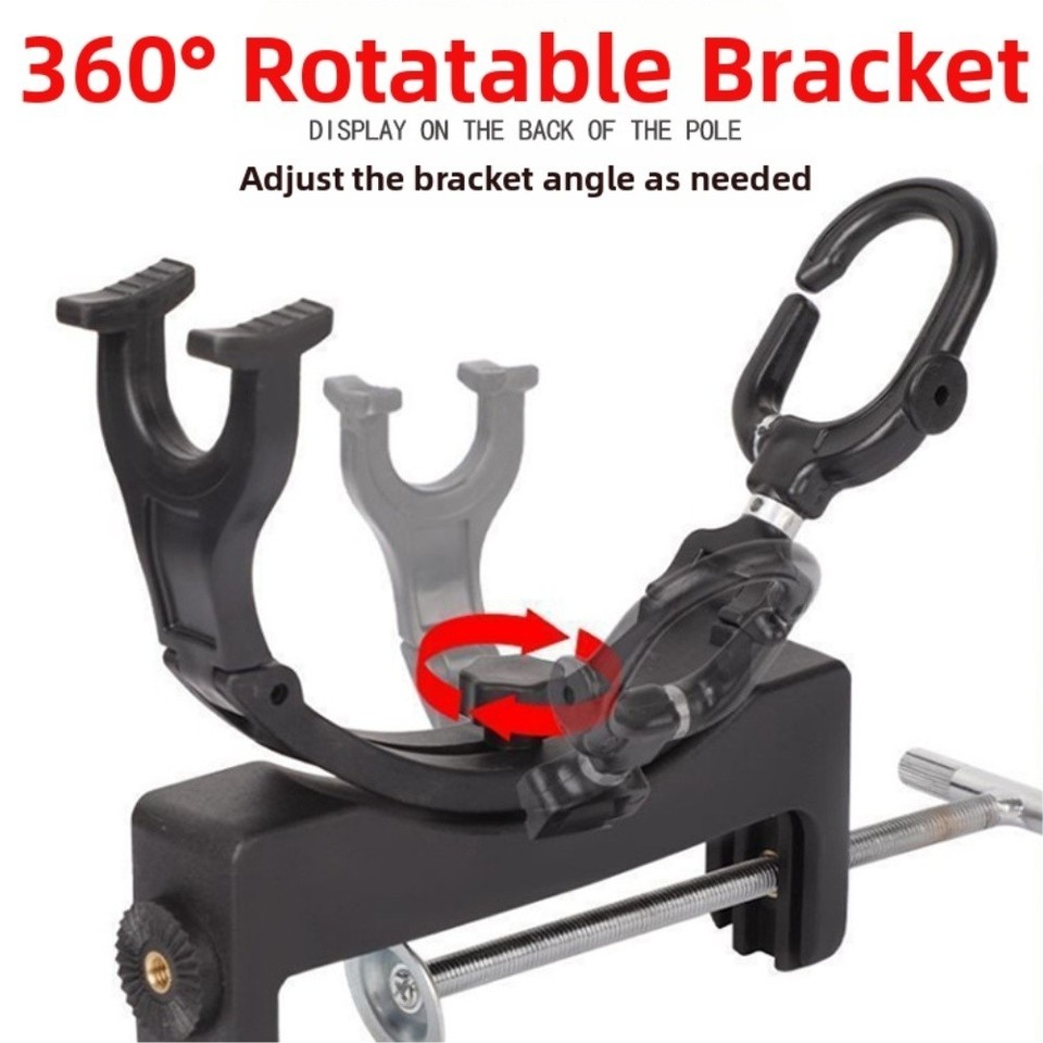 360 Degree Rotating Rod Lock Holder for Fishing on Boat For Bridge and ...
