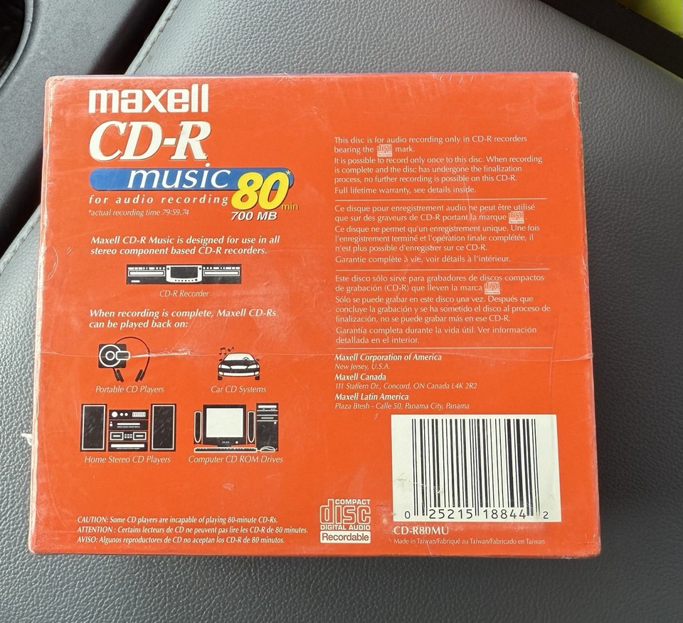 🔥🔥 BRAND NEW SEALED! MAXELL CD-R 80 MIN MUSIC DISCS 🔥🔥 | eBay