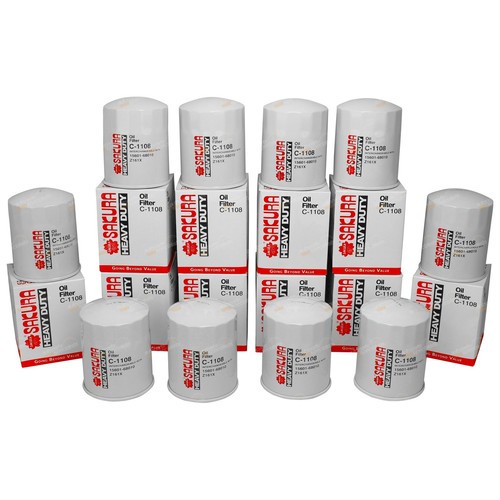 10 Pack Oil Filters for Toyota Coaster Bus HB30 HB31 HB32 HB36 6cyl 2H ...