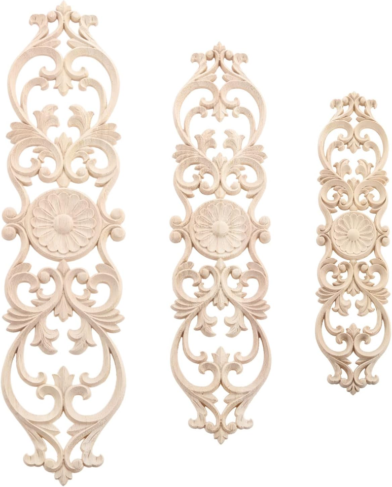 Wood Onlays Appliques, Long Wooden Carved Overlays Furniture Center ...