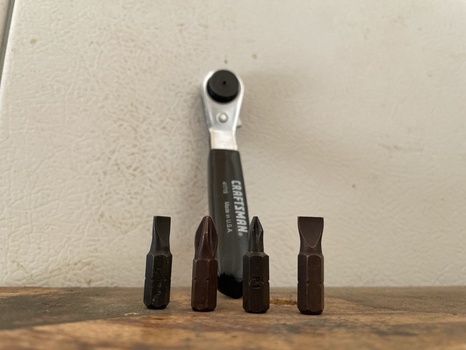 Craftsman 41715 Offset Bit Driver Screwdriver and Ratchet Wrench Set | eBay