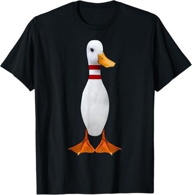Funny Bowling Farmer Bowler Duck Ten Pin Spare Me Bowling Tee T-Shirt S ...