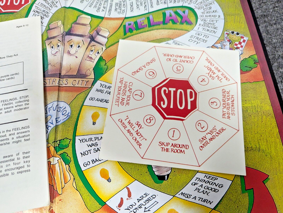 1990 Stop Relax & Think A Game To Help Impulsive Children Think ...