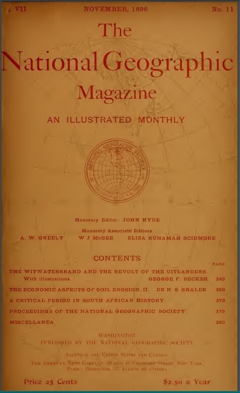 NATIONAL GEOGRAPHIC MAGAZINE 1890S 83 Classic Issue Collection OnUSB ...