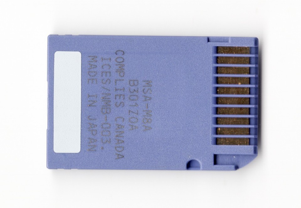 Sony 8MB MEGABYTE MSA-M8A Memory Stick Duo Memory Card For Camera / PSP ...