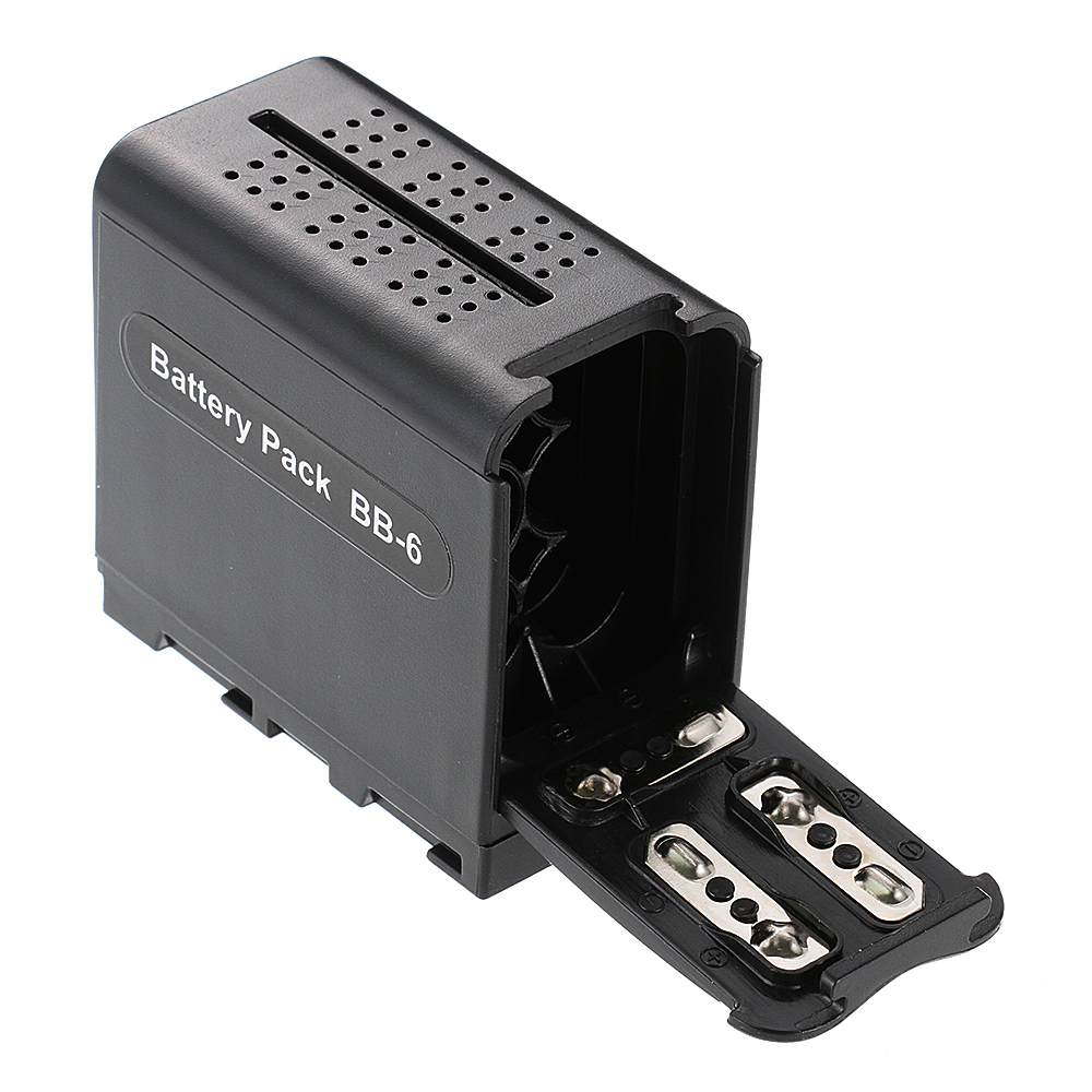 6pcs AA BB-6 Battery Case Power Pack Box as NP-F550/750 For Video Light ...