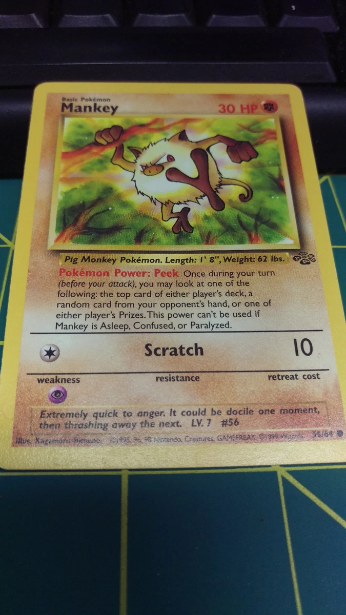 Mankey Pokemon Card