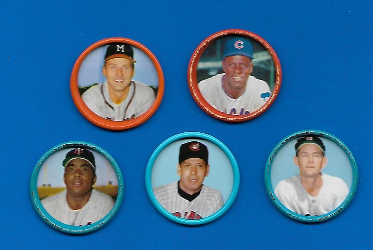 1963 SALADA TEA JUNKET DESSERTS COINS MLB BASEBALL AS METAL COIN 1-61 ...