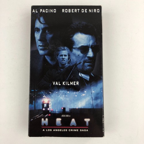 Heat VHS Video Tape Al Pacino, Robert De Niro, Val Kilmer, Jon Voight ...