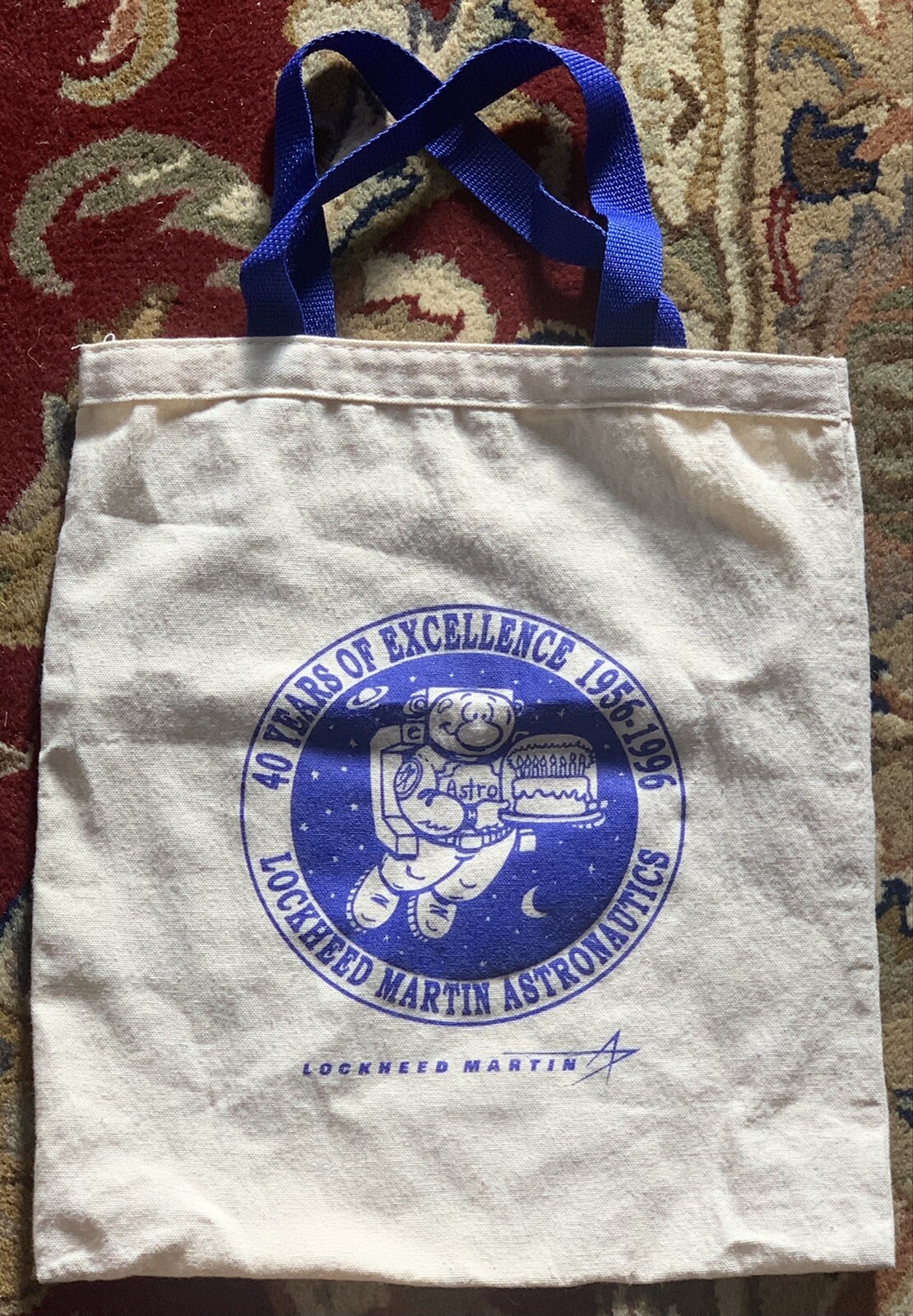 Vtg Lockheed Martin Astronautics 40 Years Of Excellence 1956-1996 Tote ...