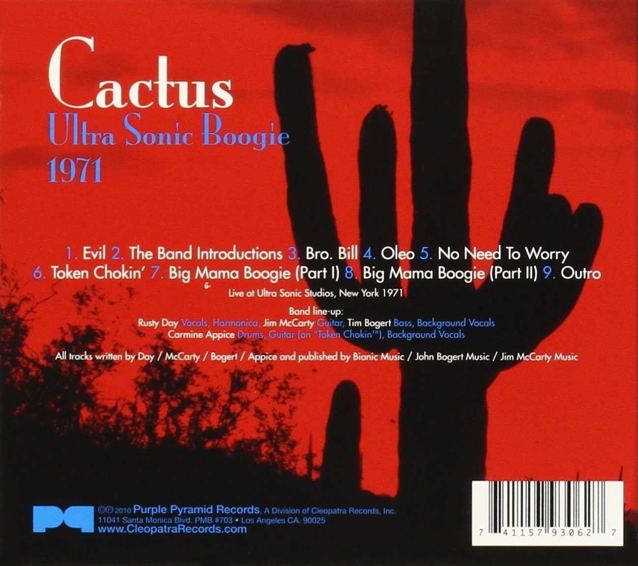 Cactus - Ultra Sonic Boogie (Live 1971, 2011) for sale online | eBay