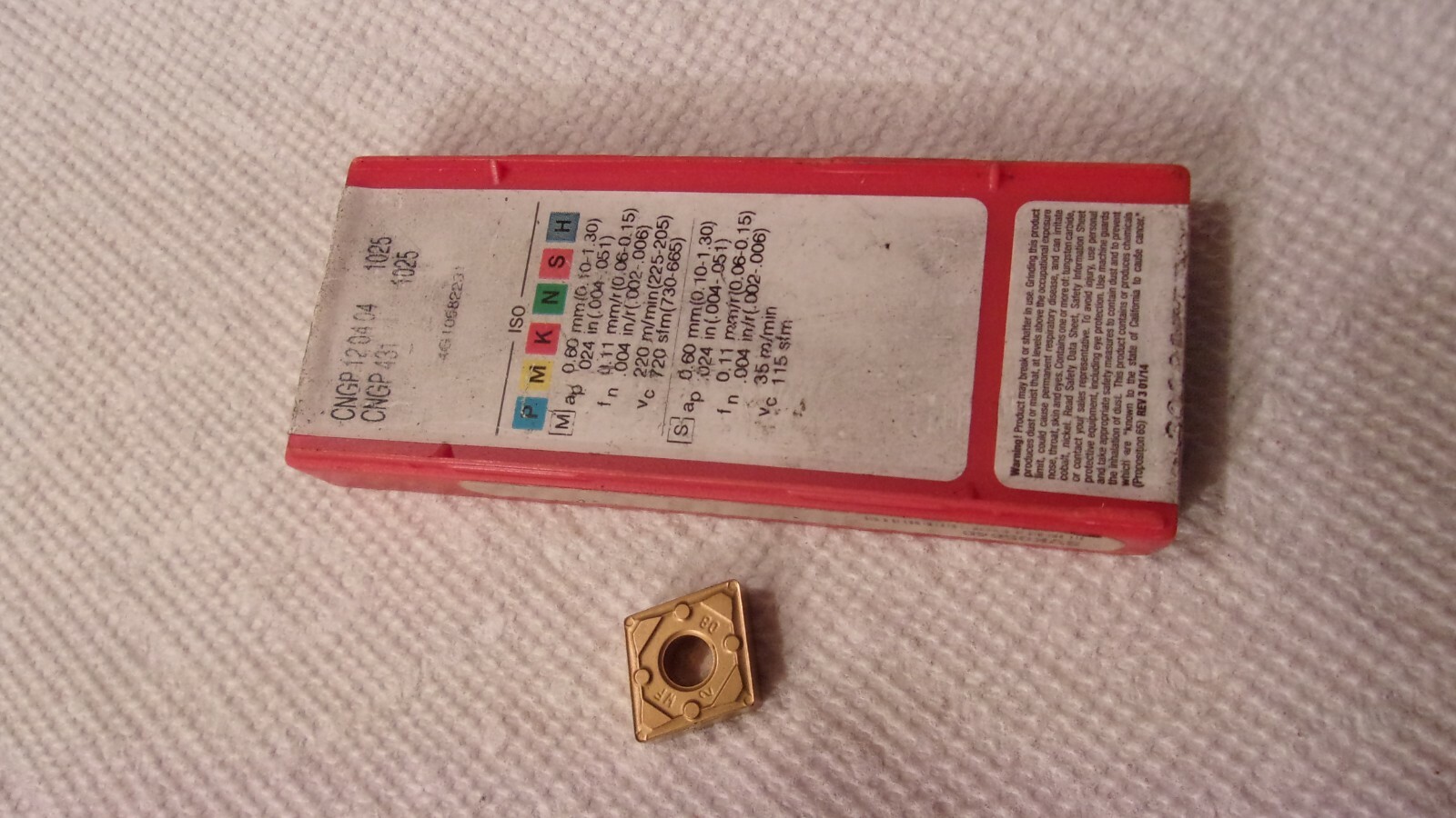 Sandvik Coromant CNGP431 CNGP 12 04 04 1025 Carbide Insert lot of 1 ...