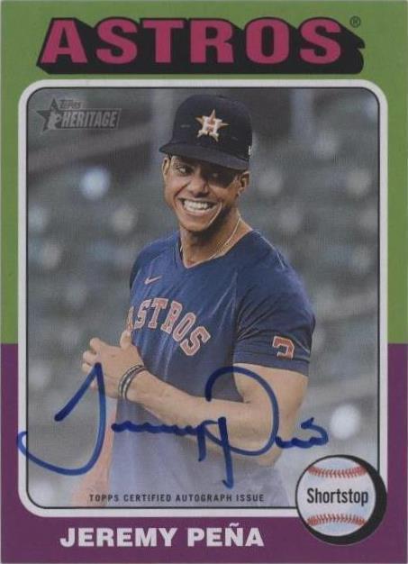 2024 Topps Heritage Mini - Real One Autographs Jeremy Pena #ROA-JP (AU ...