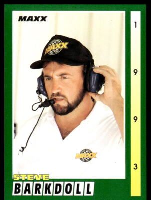Steve Barkdoll 1993 Maxx Race Cards # 145 Base | eBay