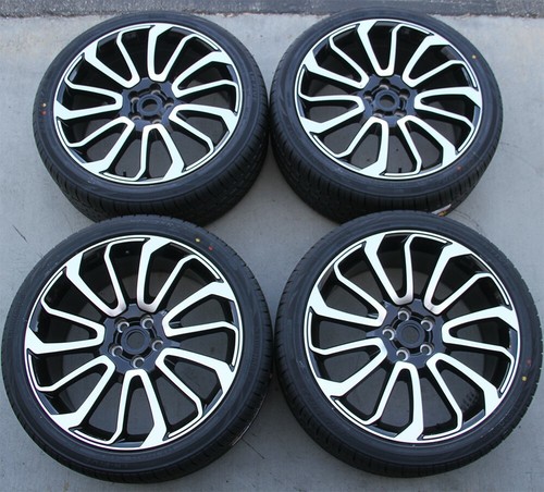 (4) Set Wheel & Tire Pkg 22x9.5 5x120 Range Rover Sport HSE SVR ...