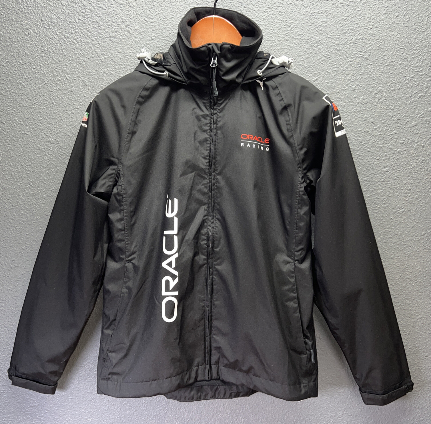Oracle Sail Racing Jacket Windbreaker Adult SMALL Bla… - Gem