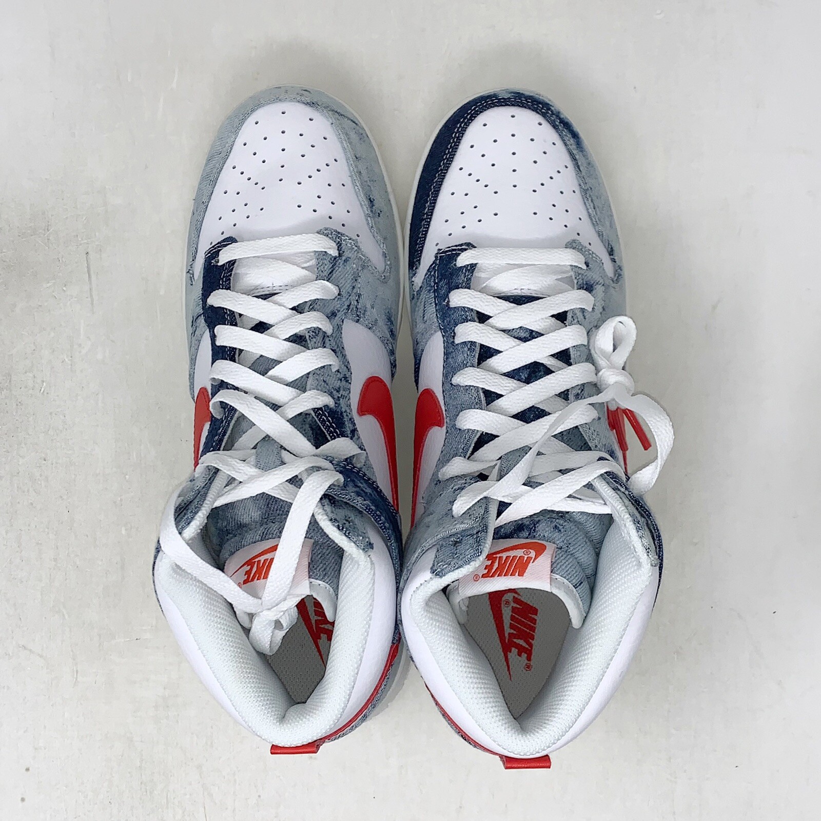 Nike Dunk High 'Washed Denim' Blue Sneaker, Size 7.5 BNIB DV2181-900 | eBay