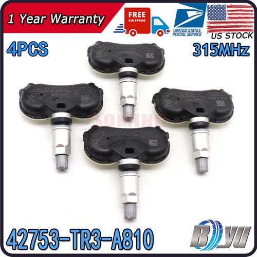 Set (4) TPMS TIRE PRESSURE SENSOR For Honda Element Civic CR-Z Insight ...