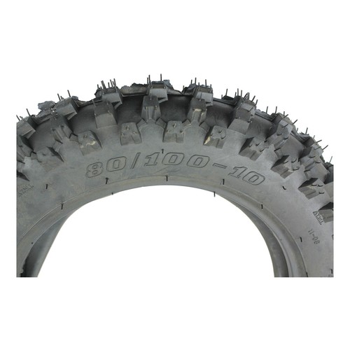 3.00-10 80/100-10 Inch Dirt Bike Tire With Inner Tube | Knobby Tread ...