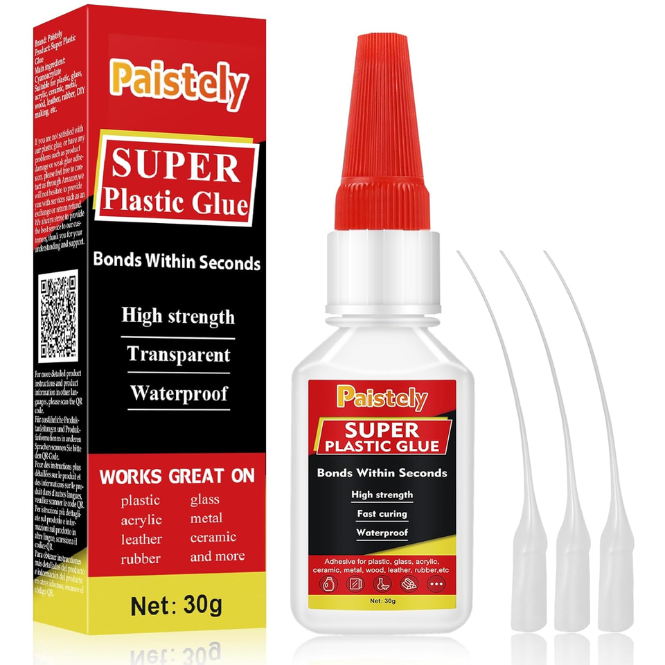 Super Plastic Glue 30G, Waterproof and Heat-Resistant Strong Glue for ...