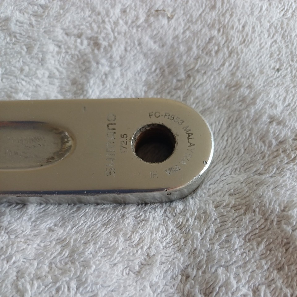 Shimano FC-R553 172.5mm Silver Aluminum Crankset with 30-Tooth ...