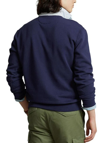 Polo Ralph Lauren Men Classic Fit Hybrid Fleece Rugby Shirt Sweater ...