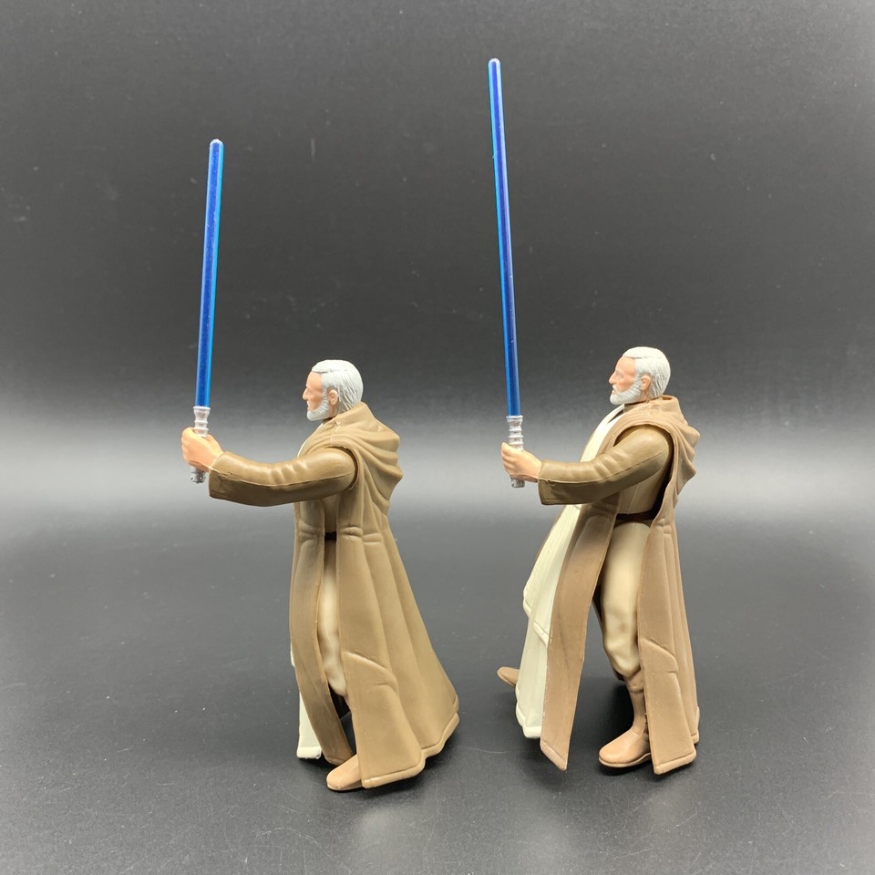 1996 Kenner Star Wars POTF - Obi-Wan W/ Long + Short Lightsabers (Loose ...
