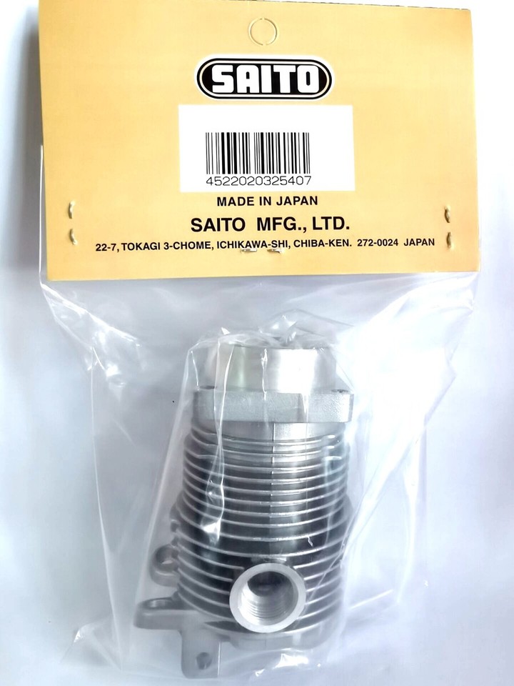 R/C Model Saito Engine Part SAI10001 Cylinder head left FA100 Aircraft ...