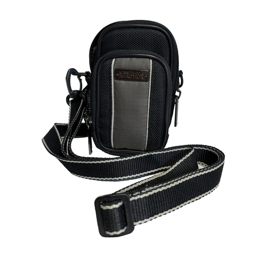 KENNETH COLE REACTION BLACK AND GRAY SMALL CAMERA BAG CASE | eBay