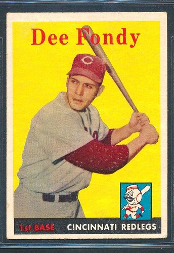 1958 Topps #157: DEE FONDY Cincinnati Reds ~ EX | eBay