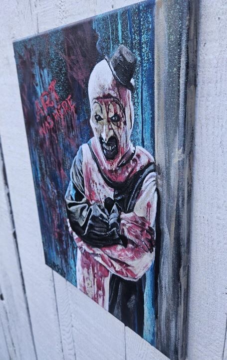 Art the Clown Original Terrifier Painting on Canvas Horror Wall Art | eBay