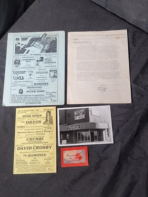 ORIGINAL! RAMONES Contract Backstage Rider 1981 Concert Tour John ...
